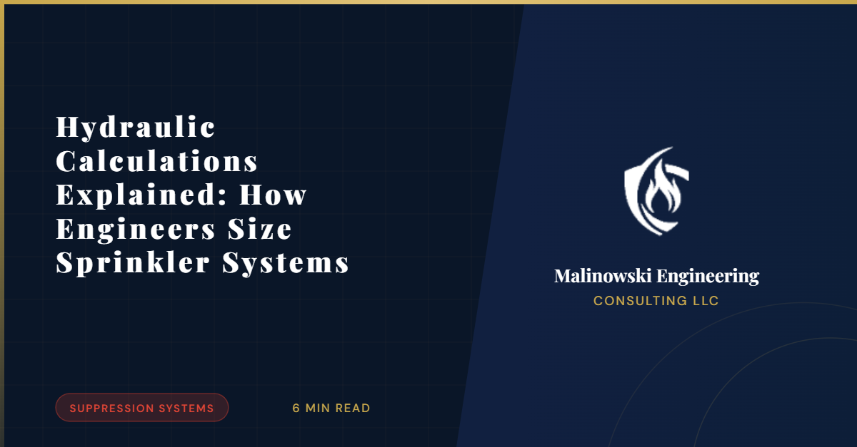 Sprinkler Hydraulic Calculations Explained | NFPA 13Malinowski ...